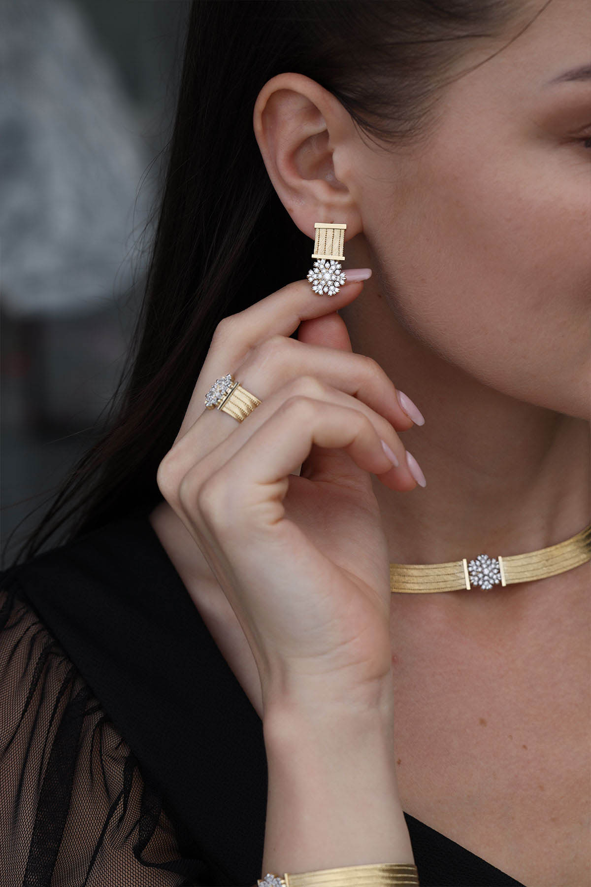 Altın Trabzon Hasır Set Patulya - ELZ0000000509 / Elizi Hasır