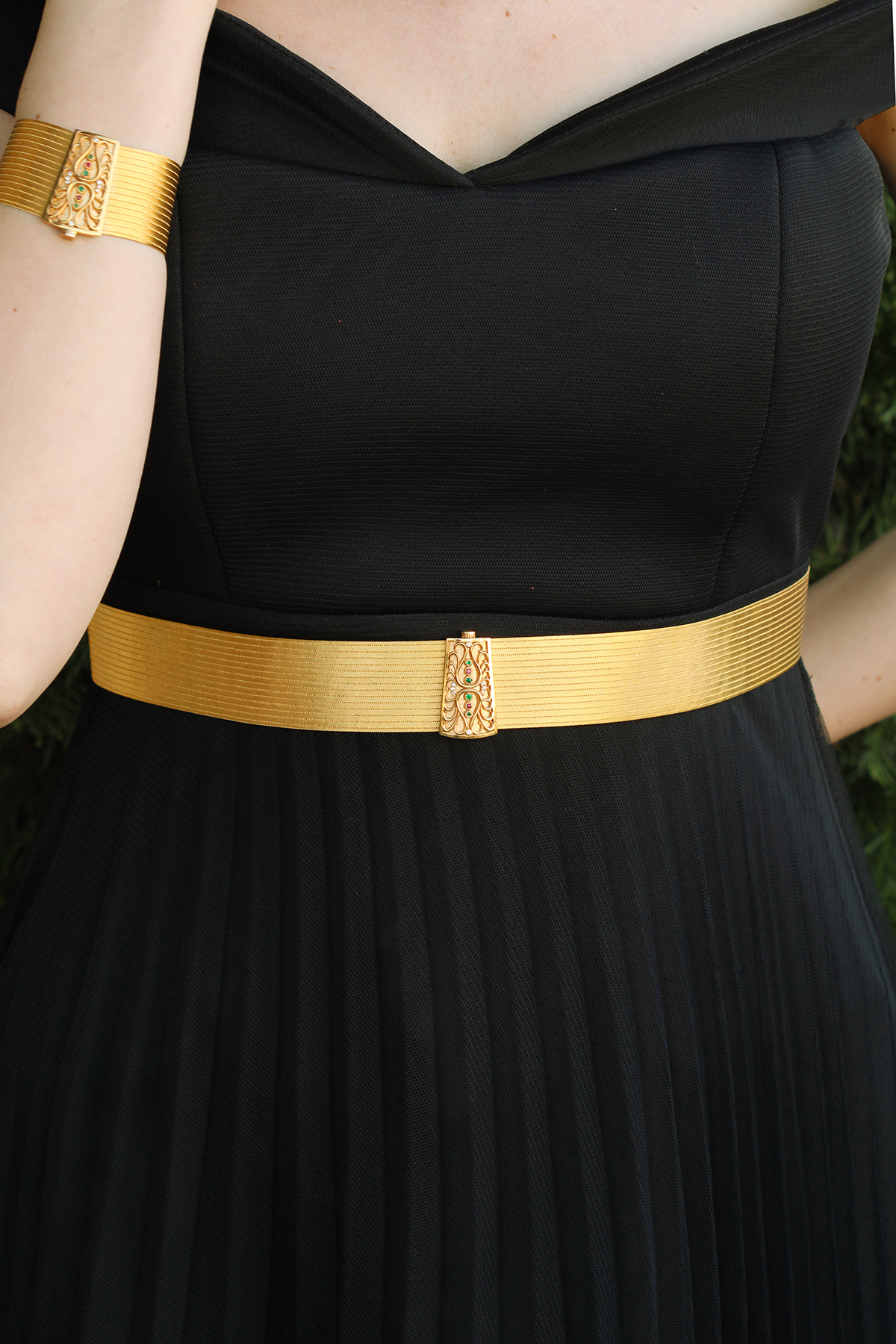 Pırlantalı Altın Kemer Set - 23052022KS / Elizi Hasır