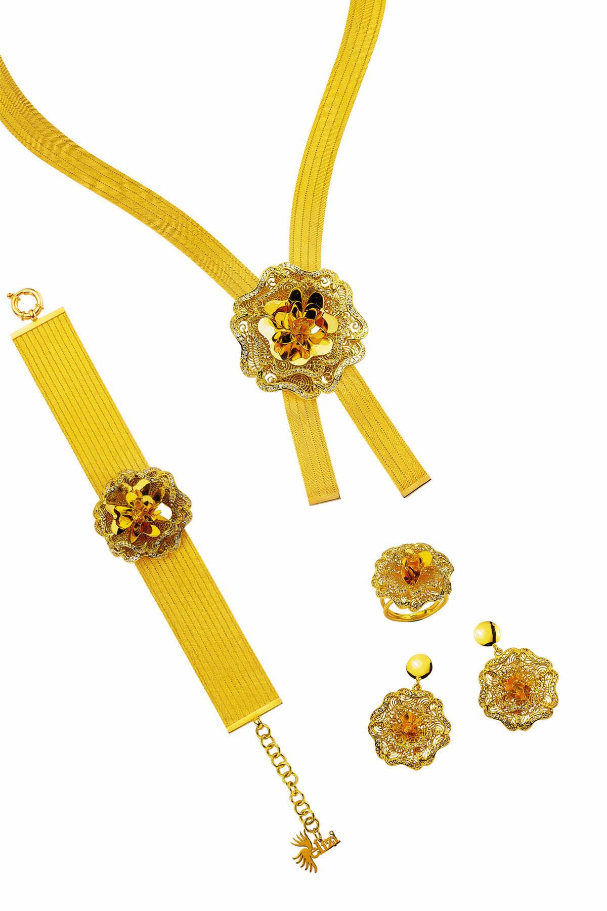 22 ve 14 Ayar Altın Trabzon Seti - 2018-61 / Elizi Hasır