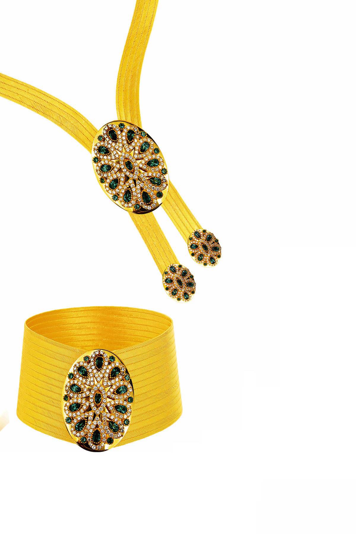 22 ve 14 Ayar Altın Trabzon Seti - 2018-78 / Elizi Hasır